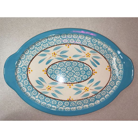 Temptations | Dining | Temptations Ceramic Old World Oval Serving Tray ...